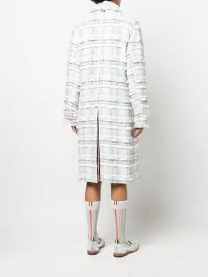 Thom Browne Single-breasted Tweed Coat