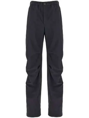 FERRAGAMO Logo Plaque Trousers - Black