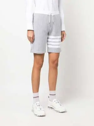 Thom Browne 4-bar Stripe Seersucker Shorts