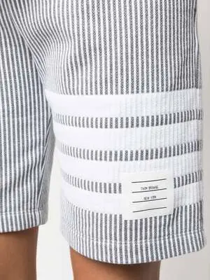 Thom Browne 4-bar Stripe Seersucker Shorts