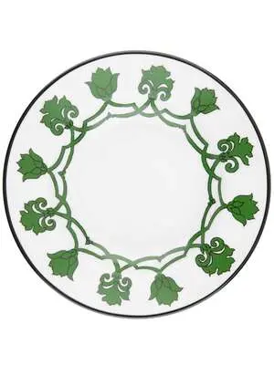 PINTO PARIS Jaipur Porcelain Soup Plate - Green