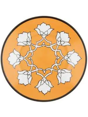 PINTO PARIS Jaipur Porcelain Bread Plate - Orange