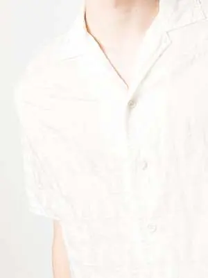 Sunnei Monogram Short-sleeve Shirt - Neutrals