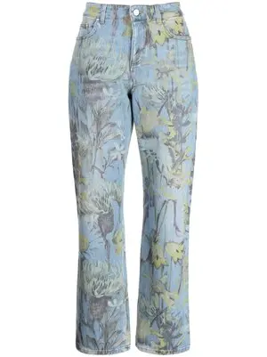Stella McCartney Rewild Flora Denim Trousers