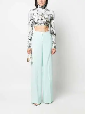 Pinko High-waisted Wide-leg Trousers