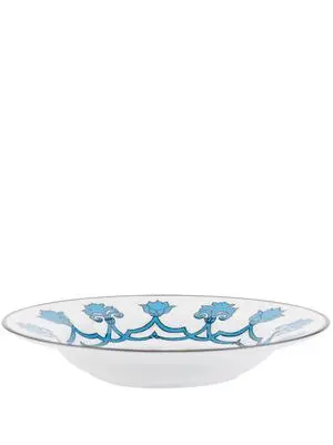 PINTO PARIS Jaipur Porcelain Soup Plate - Blue