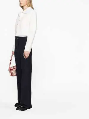 Kenzo Broderie-anglaise Cropped Denim Jacket