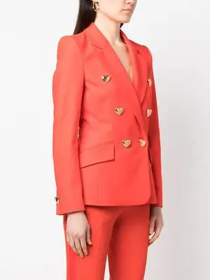 Moschino Heart-button Double-breasted Blazer