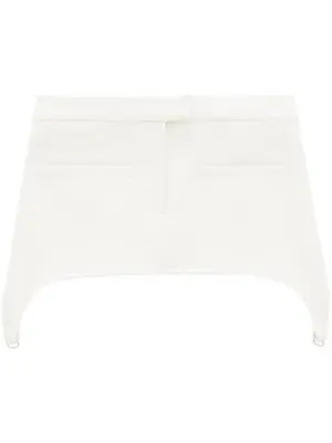 COURREGES Asymmetric Mini Skirt - White