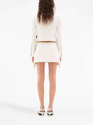 COURREGES Asymmetric Mini Skirt - White