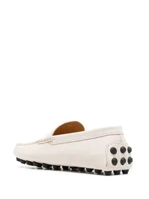 TOD'S Penny-slot Leather Loafers - Neutrals