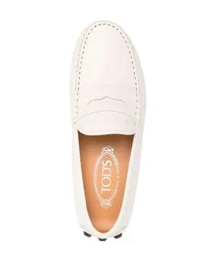 TOD'S Penny-slot Leather Loafers - Neutrals
