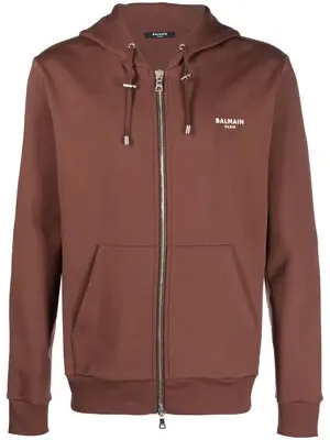 Balmain Logo-print Drawstring Hoodie