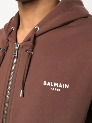 Balmain Logo-print Drawstring Hoodie