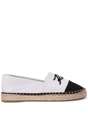 Karl Lagerfeld Logo-embroidered Espadrilles