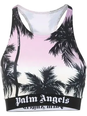 Palm Angels Elasticated Performance Tops For Women
