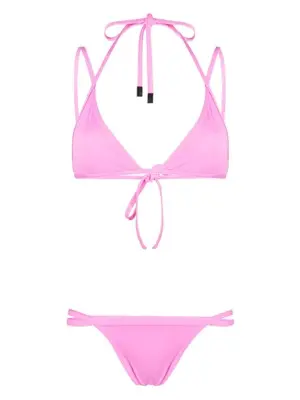 Attico Strap-detailed Bikini Set - Pink