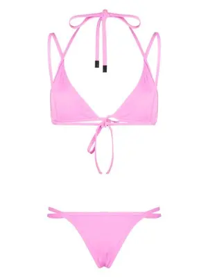 Attico Strap-detailed Bikini Set - Pink
