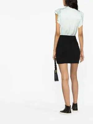 Zadig&Voltaire Recycled Polyester Blend Ruffled-sleeve Blouse