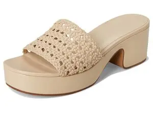 Vince Margo Woven Leather Platform Sandals - Beige