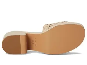 Vince Margo Woven Leather Platform Sandals - Beige