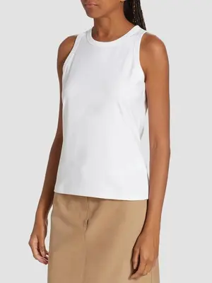 Lafayette 148 New York Cotton Racerback Tank