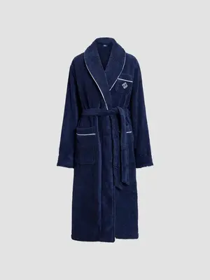 Polo Ralph Lauren Essentials Cotton Robe - Navy