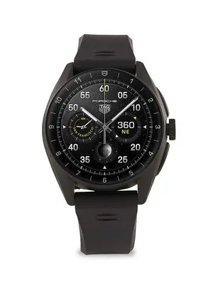 Tag Heuer Men's Connected Calibre E4 Titanium & Rubber Smartwatch - Titanium - Titanium