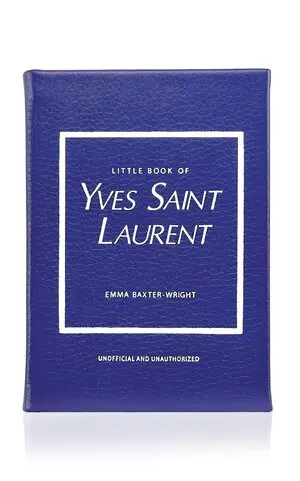 GRAPHIC IMAGE Little Book Of Ysl Leather Hardcover Book - Blue