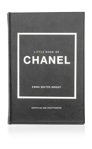 GRAPHIC IMAGE Little Book Of Chanel Leather Hardcover Book - Black