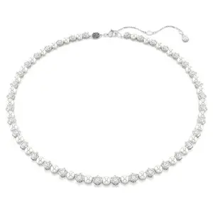 SWAROVSKI Matrix Tennis Necklace With Zirconia - White