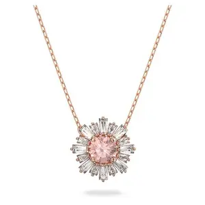 SWAROVSKI Idyllia Flower Pendant Necklace - Pink