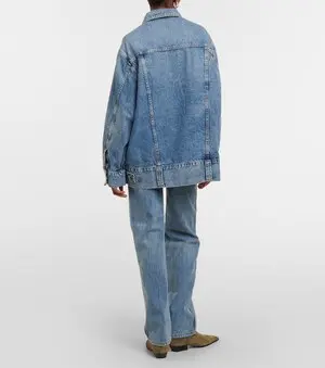 Khaite Grizzo Denim Trucker Jacket