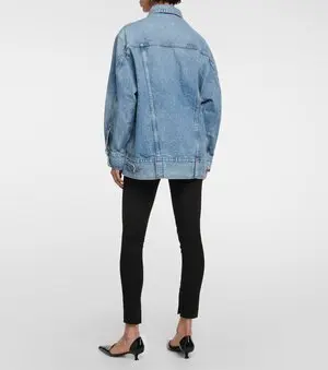 Khaite Grizzo Denim Trucker Jacket