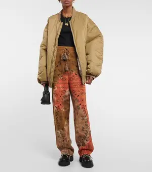 Alanui Tie-dye Cotton Piqué Pants - Multicoloured