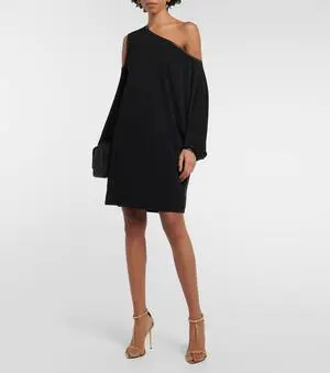 TOM FORD Draped Crêpe Jersey Minidress