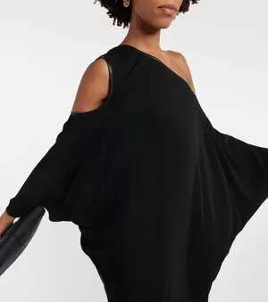 TOM FORD Draped Crêpe Jersey Minidress