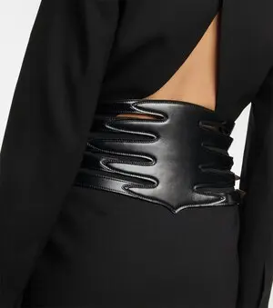 Alaïa Multi Slim Leather Belt