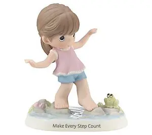 PRECIOUS MOMENTS Make Every Step Count Figurin E Brunette - One-color
