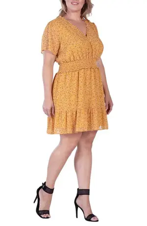STANDARDS & PRACTICES Floral Fit & Flare Dress