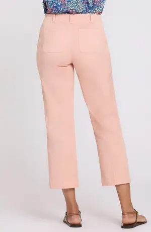 NYDJ Marilyn Ankle Straight Leg Twill Pants - Desert Willow