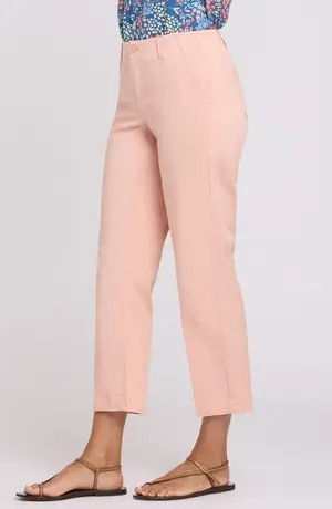 NYDJ Marilyn Ankle Straight Leg Twill Pants - Desert Willow
