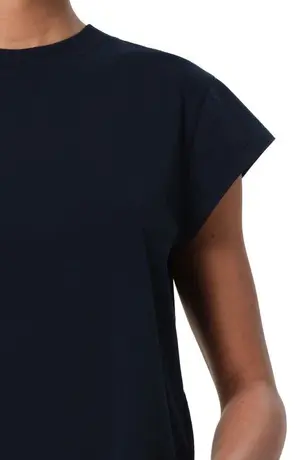 AGOLDE Bryce Cap-sleeve T-shirt - Storm Dark Navy
