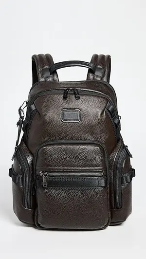 Tumi Alpha Bravo Navigation Backpack Dark Brown