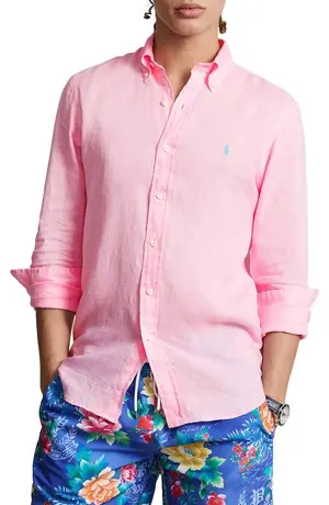 Polo Ralph Lauren Classic Fit Linen Button-down Shirt