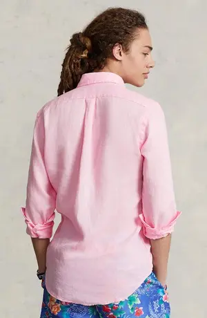 Polo Ralph Lauren Classic Fit Linen Button-down Shirt