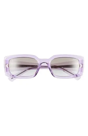 Ray-ban Ray-Ban Kiliane 54mm Gradient Pillow Sunglasses Transparent Violet