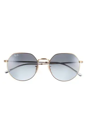 Ray-ban 55mm Irregular Sunglasses - Blue Gradient