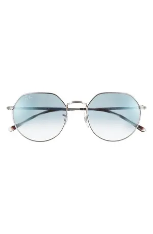 Ray-ban Ray-Ban 55mm Irregular Sunglasses Silver