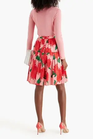 Carolina Herrera Silk And Cottonblend Turtleneck Sweater